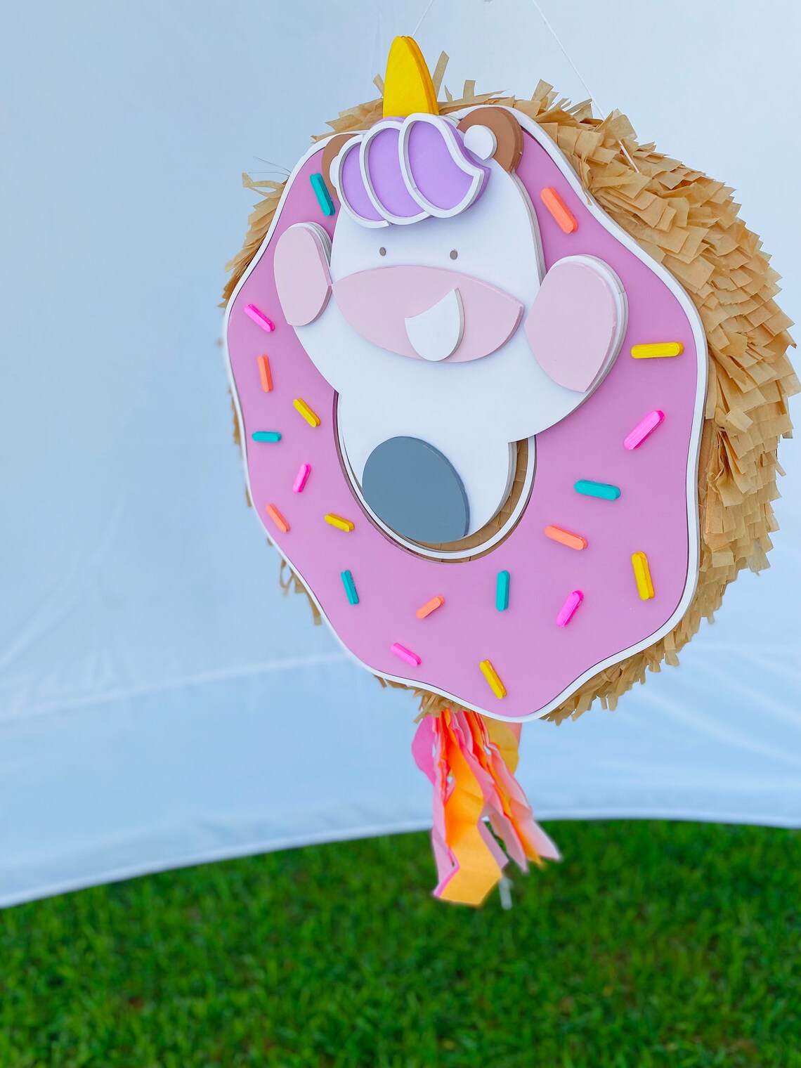 Donut Pinata Unicorn Donut Sweet Party Decor Donut With - Etsy