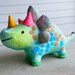 Dinosaur Pinata 3D Party Decor Triceratops Pinata Toddler Party ...