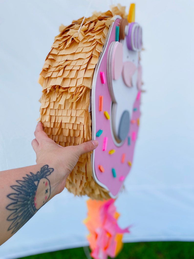 Donut Pinata Unicorn Donut Sweet Party Decor Donut With - Etsy