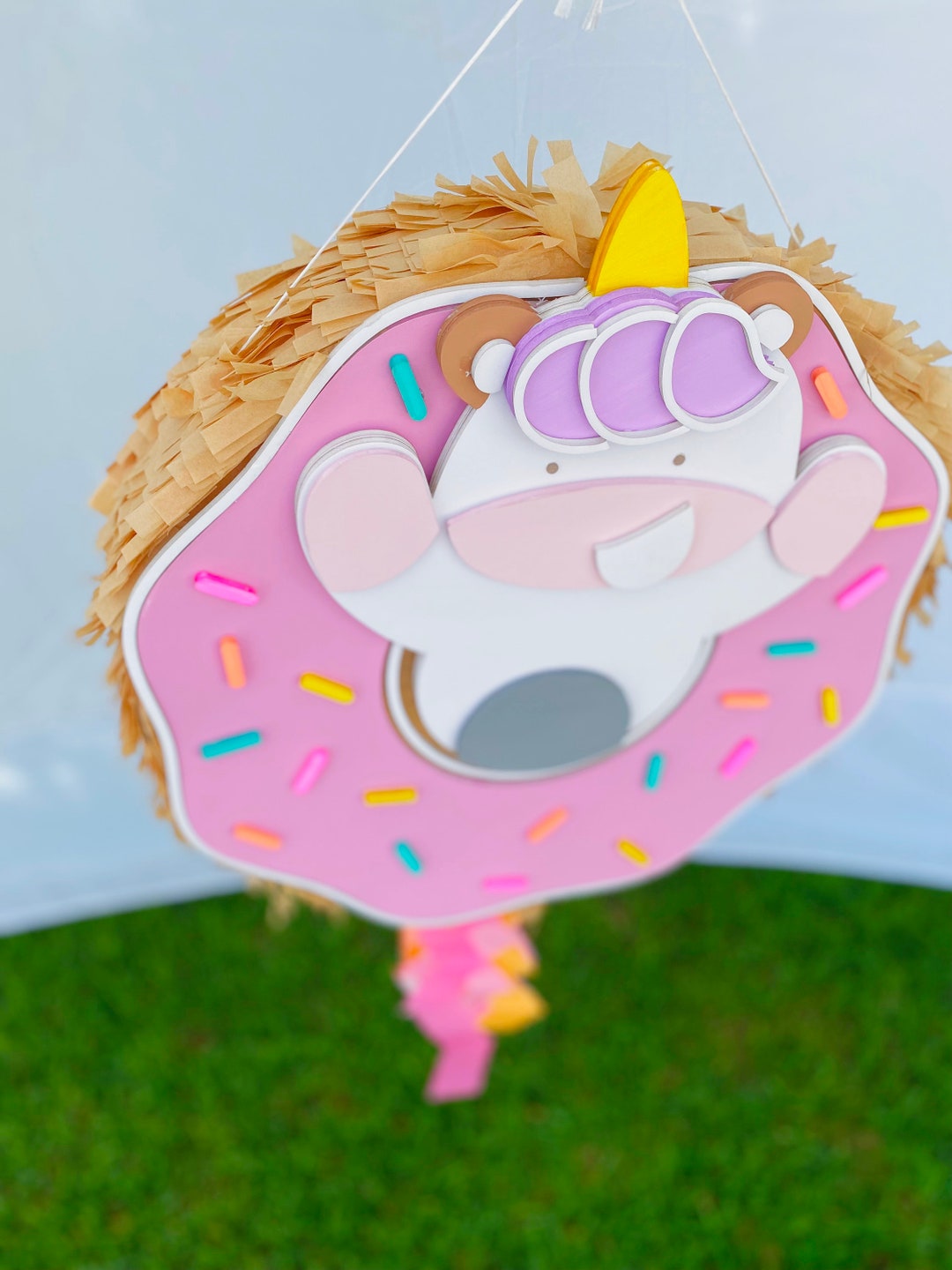 Donut Pinata Unicorn Donut Sweet Party Decor Donut With - Etsy