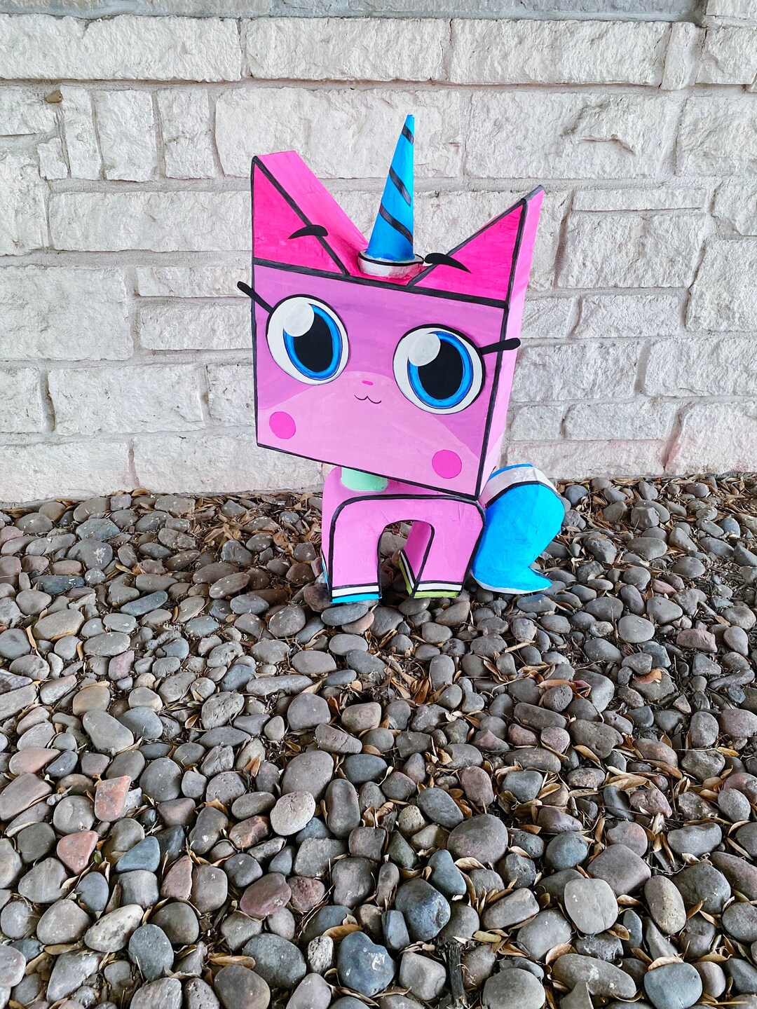 Kitty Pinata 3D Party Decor Kitty Lover Cat Unicorn Colorful Pinata Cat ...
