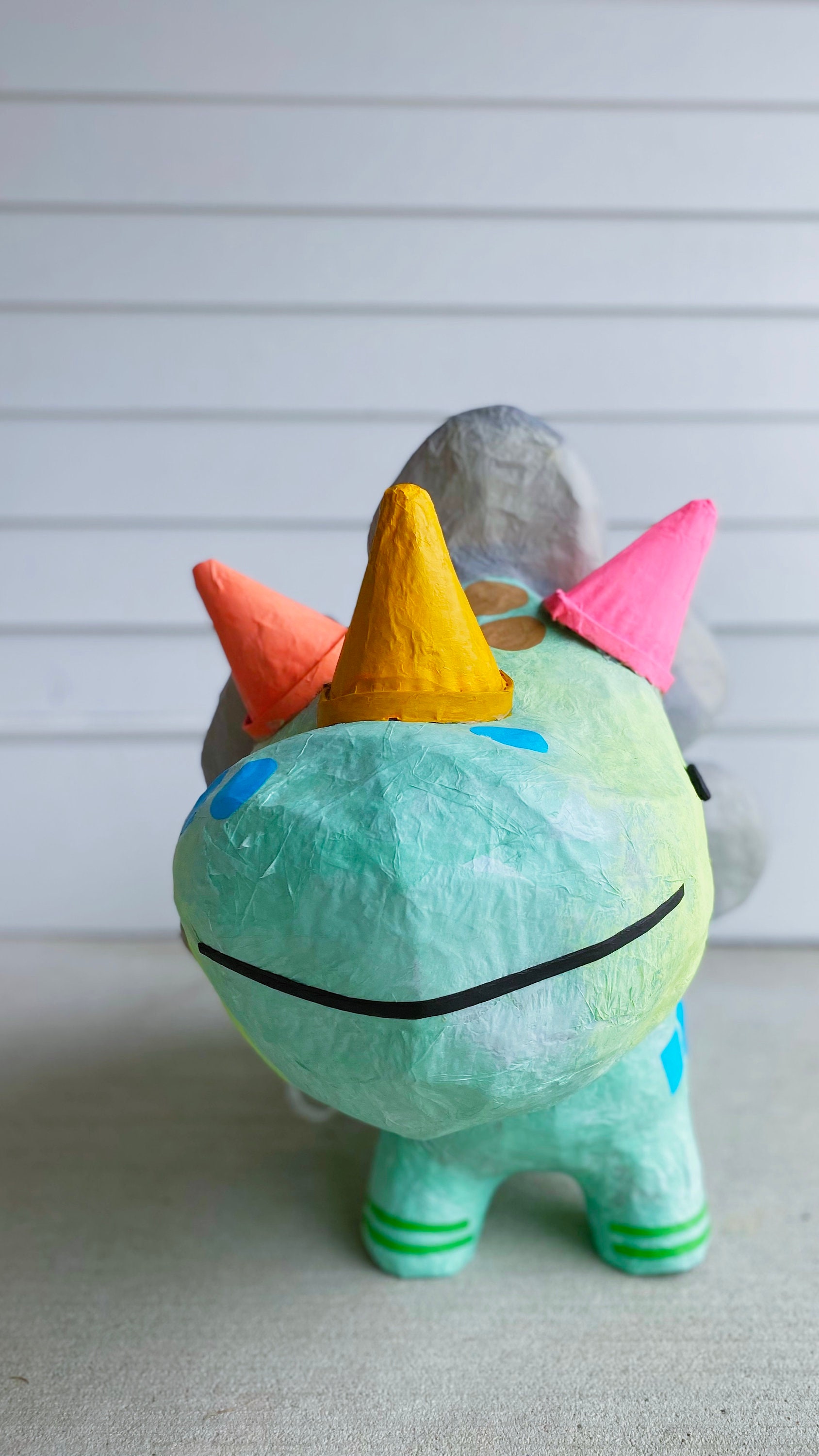 Dinosaur Pinata 3D Party Decor Triceratops Pinata Toddler Party ...