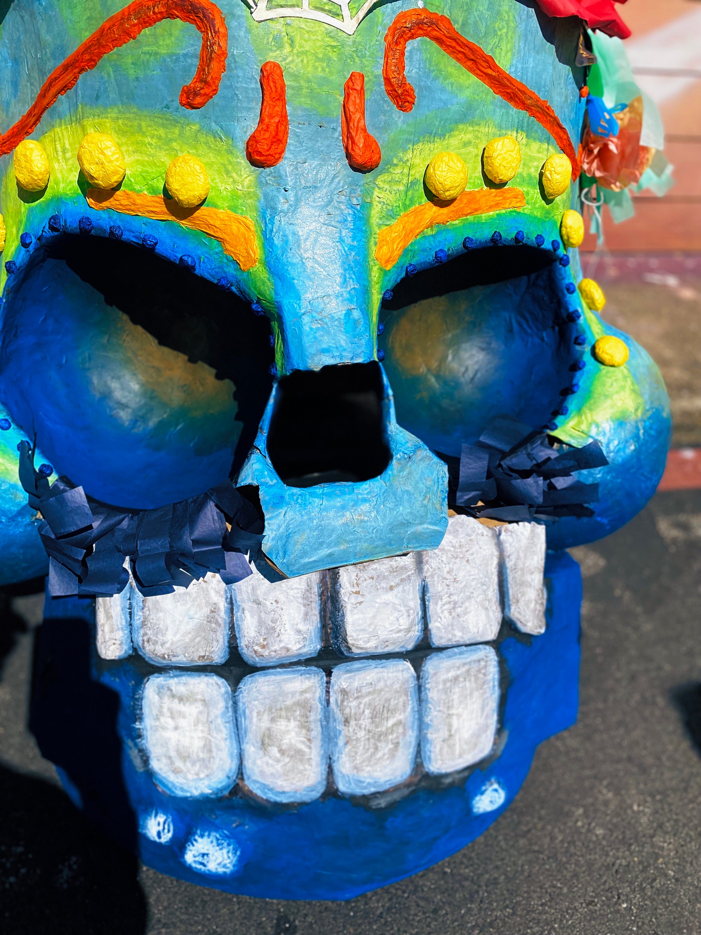 Skull Pinata 3D Party Decor Calavera Pinata Fiesta Party Colorful ...