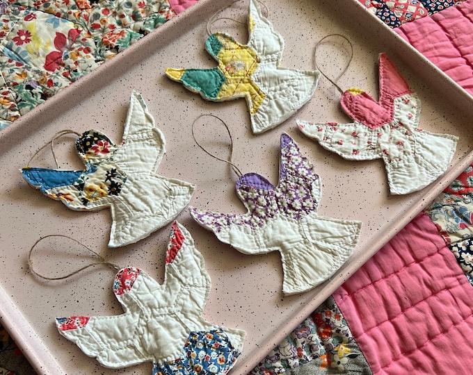 Quilted Angel Ornament - Etsy