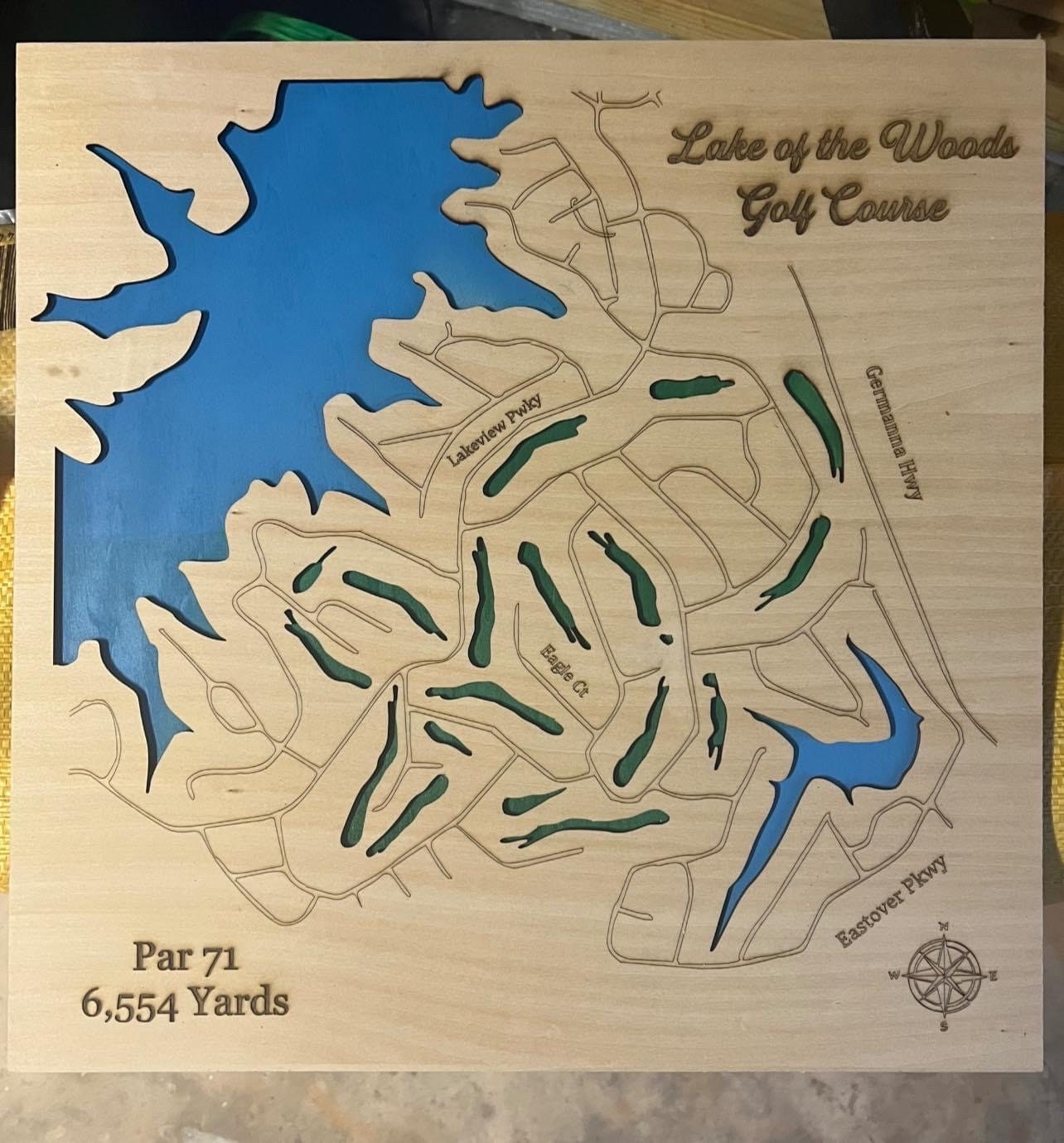 Custom Golf Course Maps - Any Course - Etsy