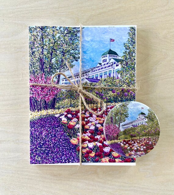 Mackinac Note Cards and Magnet Set of 6 note cards. Paper & Party ...
