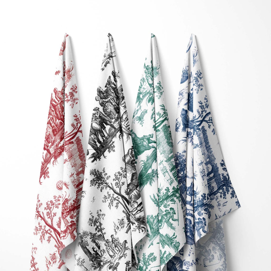 Toile De Jouy Pattern Set, Toile Pattern Digital Paper, Digital ...