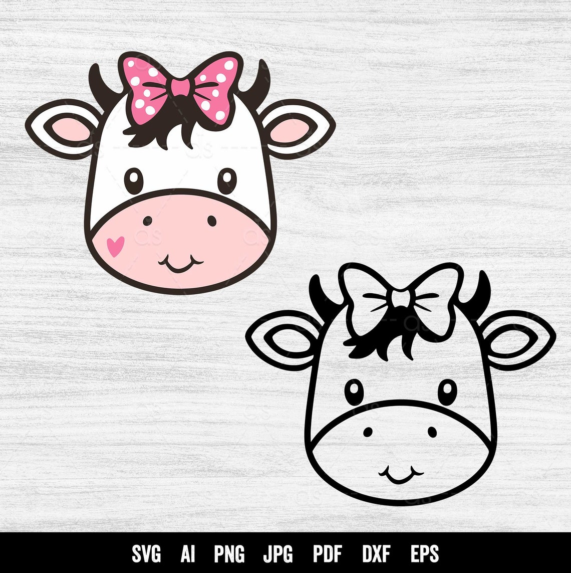Baby Cow SVG - Digital Download | Cute Calf SVG & PNG for Cricut ...
