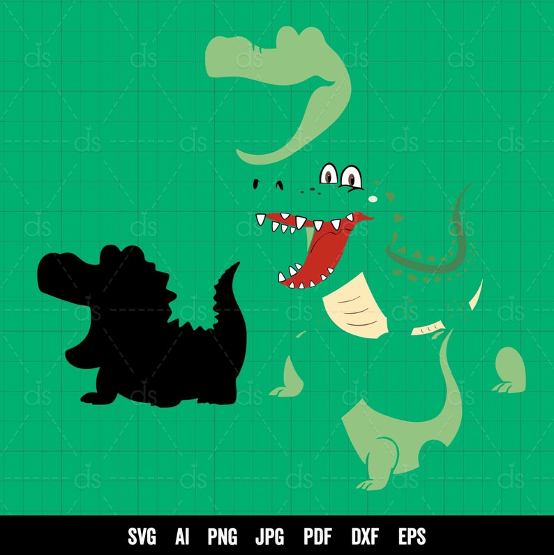 Alligator SVG Files for Cricut Alligator Png Digital Download Crocodile ...