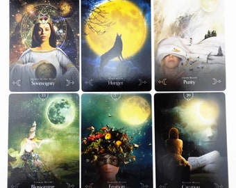 QUEEN of the MOON Oracle DECK Cards & Guidebook by Stacey - Etsy