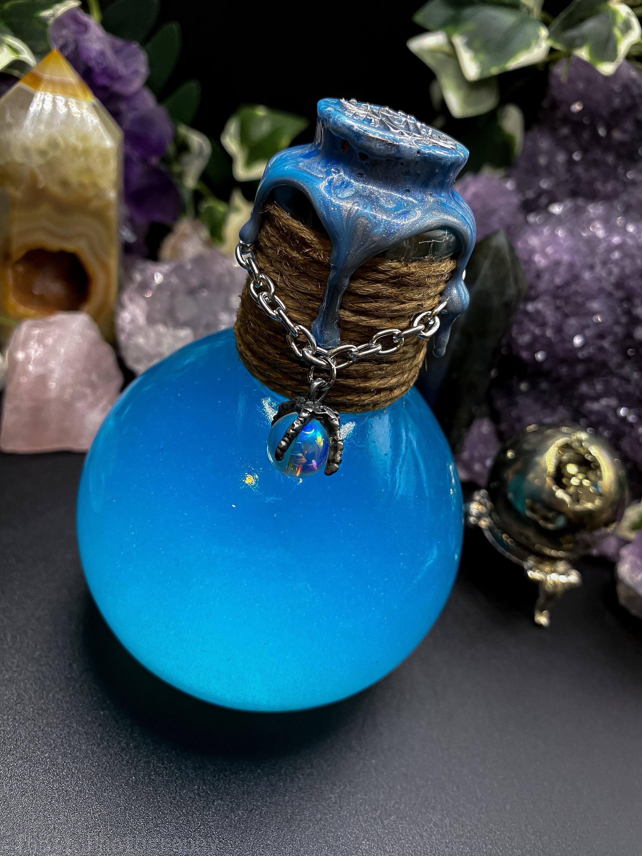 Silver's Cry Potion Lamp WITH USB Light Base - Etsy