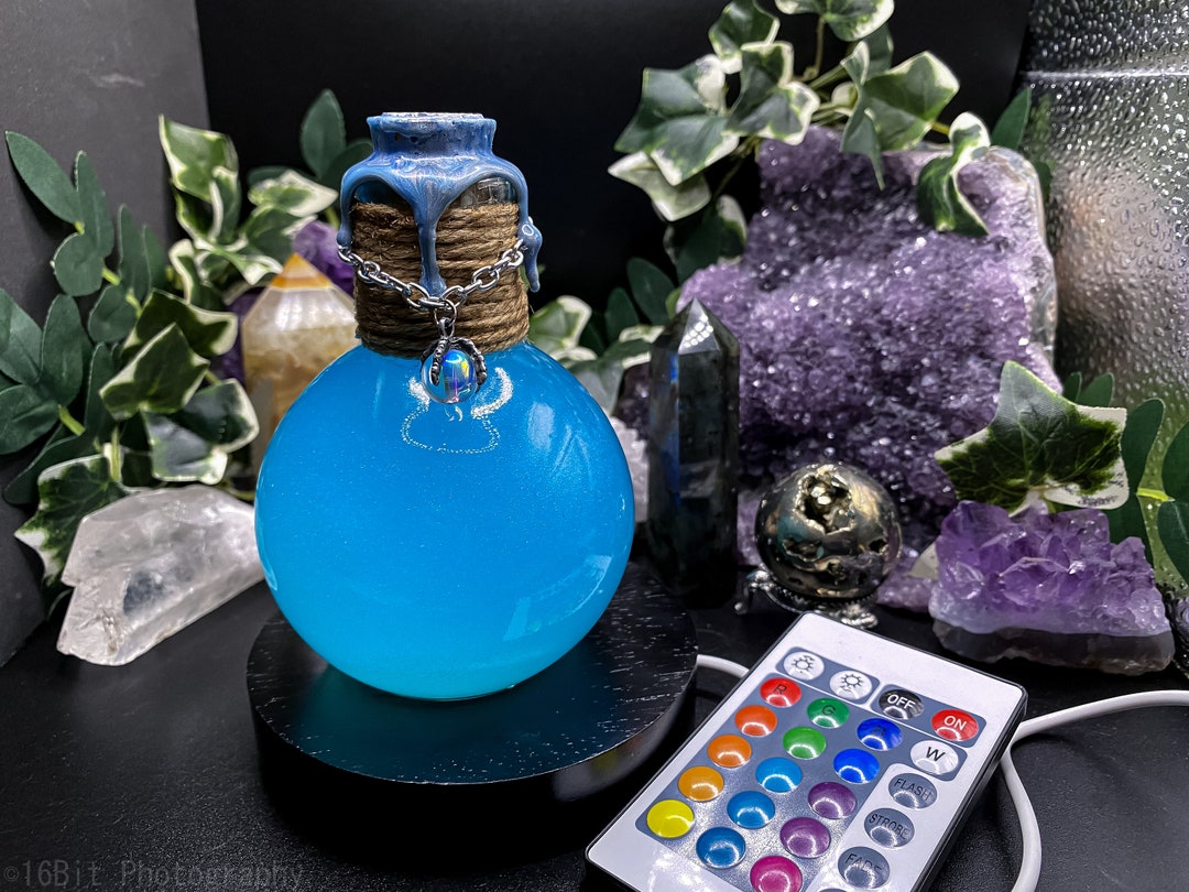 Silver's Cry Potion Lamp (WITH USB Light Base) - Etsy