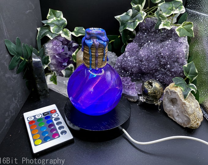 Nebula Potion Lamp (WITH USB Light Base) - Etsy