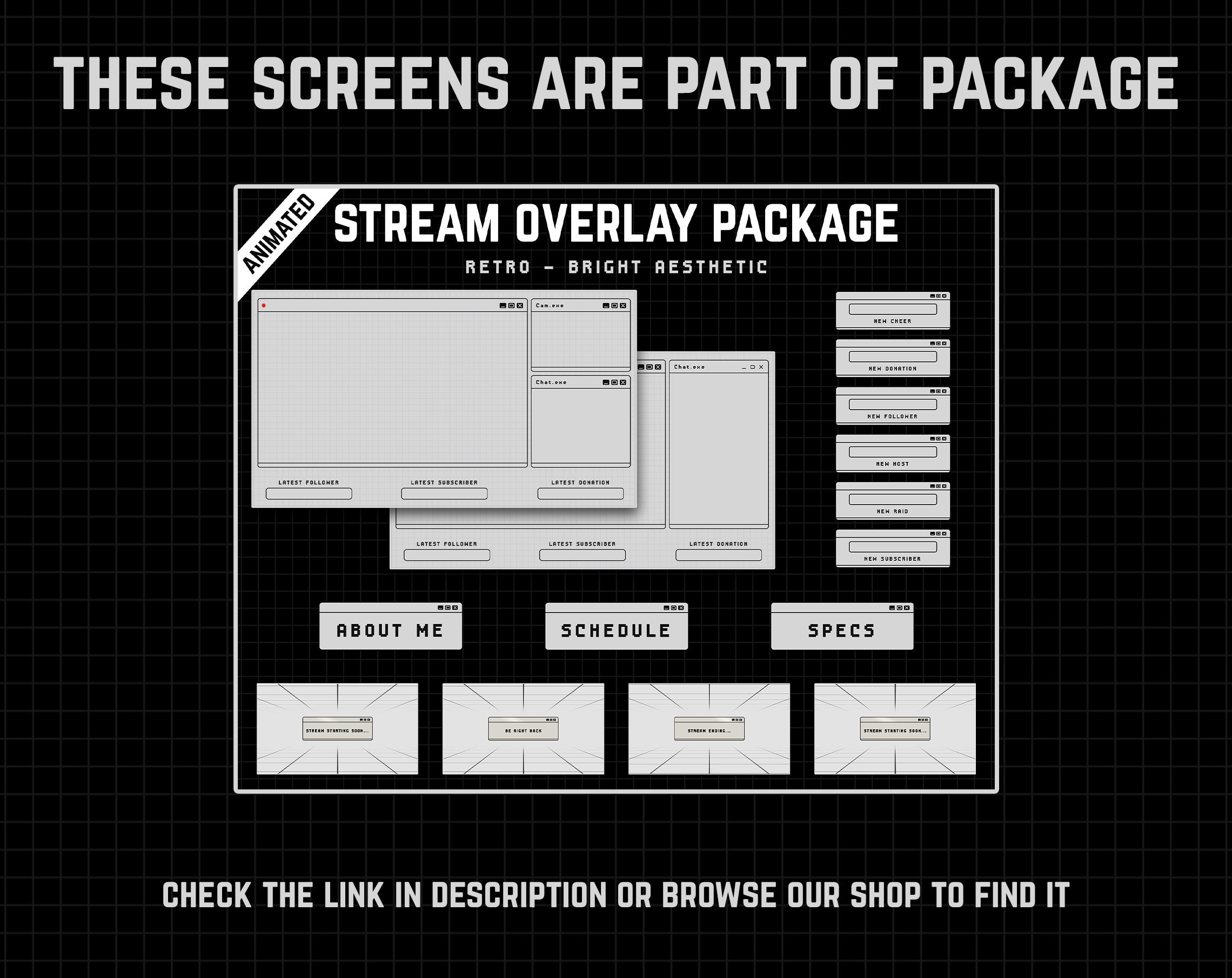 Animated Intermission Screens for Twitch Streaming - Bright Retro ...