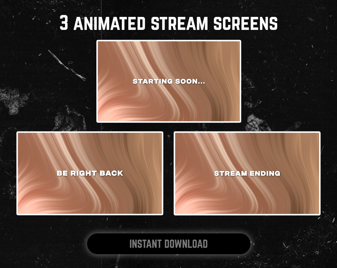 Brown Twitch Overlay Brown Aesthetic Starting Soon Be Right Back Stream ...