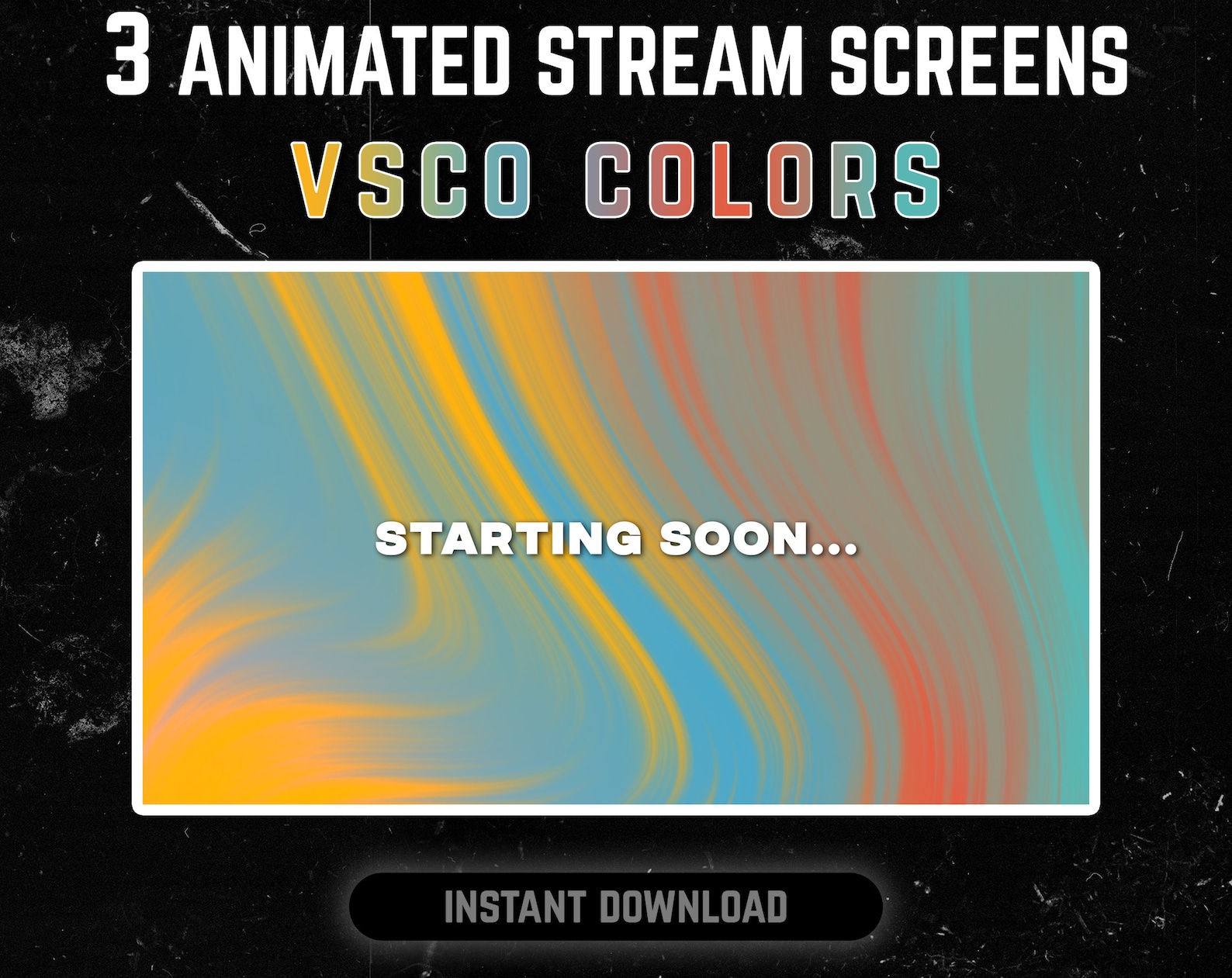 VSCO Twitch Overlays VSCO Colors Twitch Panels Starting Soon Be Right ...