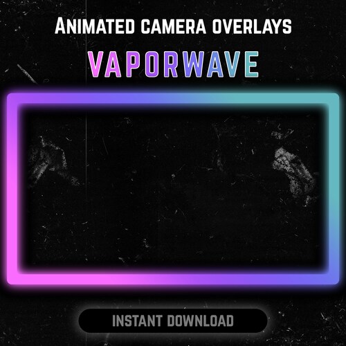 Twitch Animated Webcam Border Frame Lofi Aesthetic Overlay - Etsy