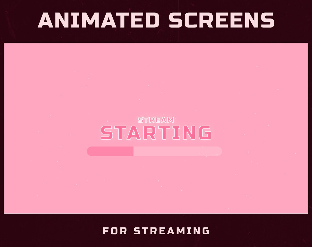 Pink Lofi Twitch Screens - Starting Soon - Be Right Back - Stream ...