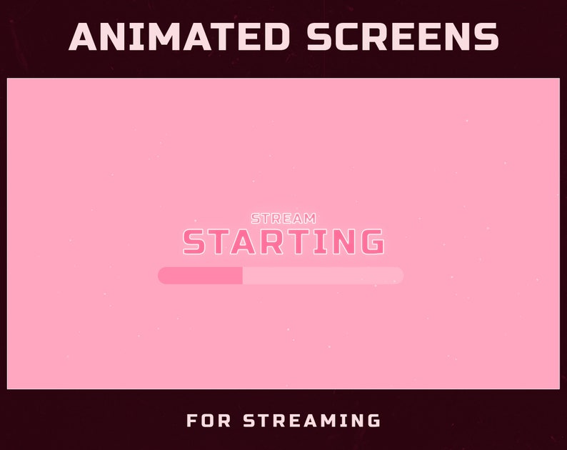 Pink Lofi Twitch Screens - Starting Soon - Be Right Back - Stream ...