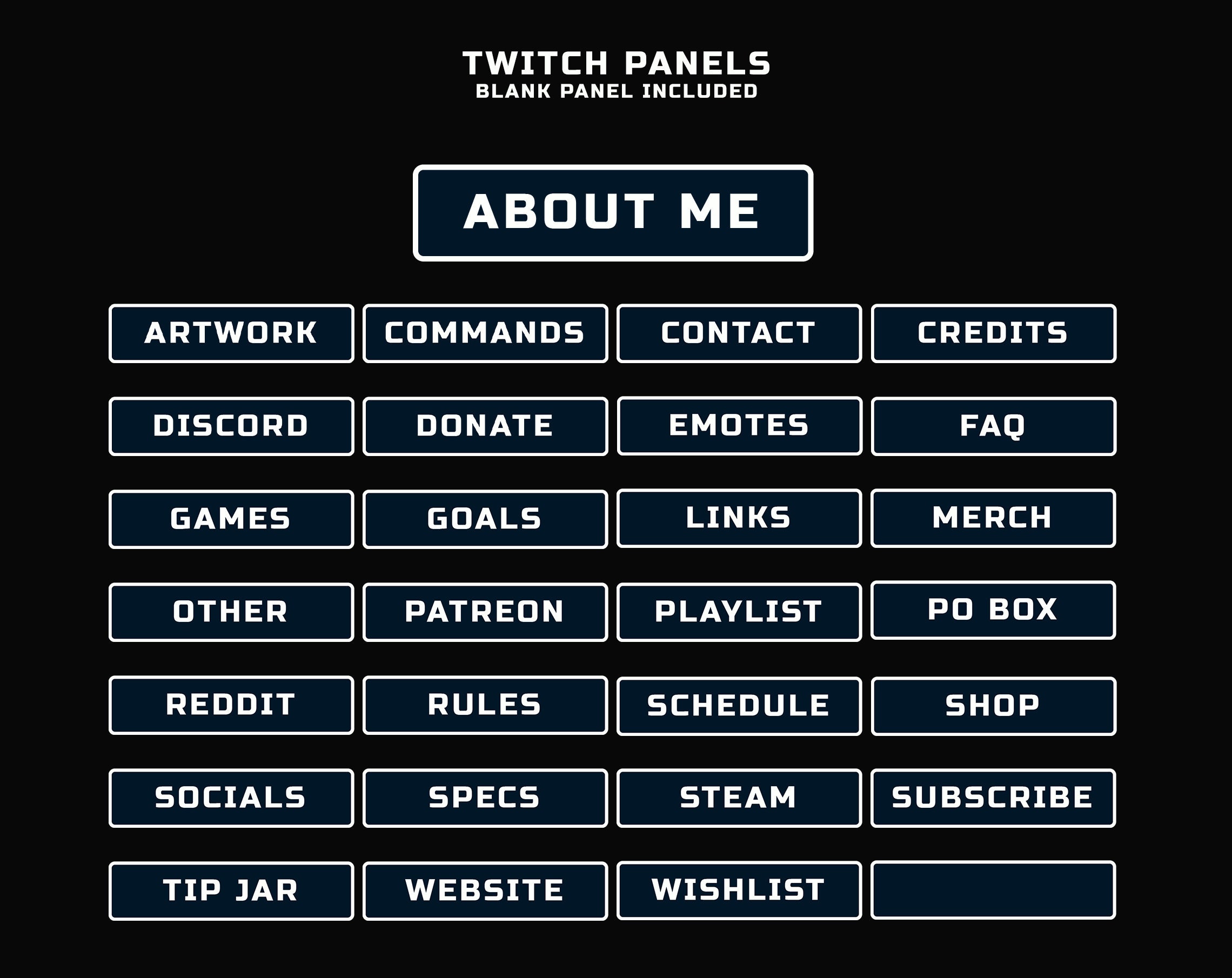 MINIMALISM Twitch Overlay Package Minimalist Themed Stream Overlay ...