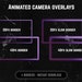Twitch Animated Webcam Border Frame - PURPLE COLORS Aesthetic Camera ...