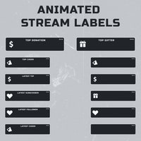 Seraphic Blue Animated Stream Overlay Package for Twitch/blue Flowers ...