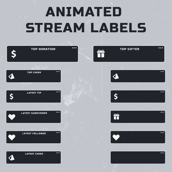 Stream Label Bar - Etsy