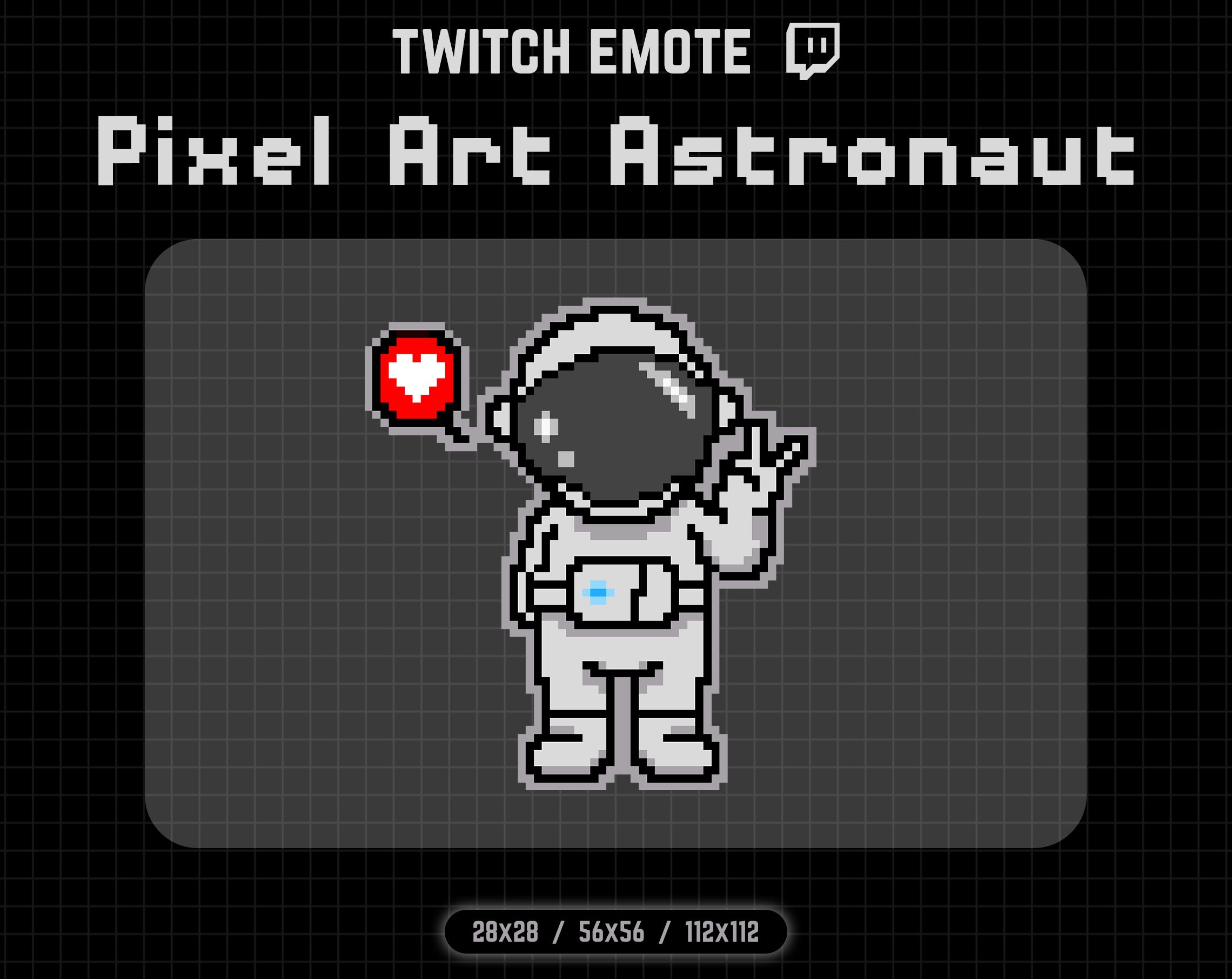16 Bit Astronaut Skull