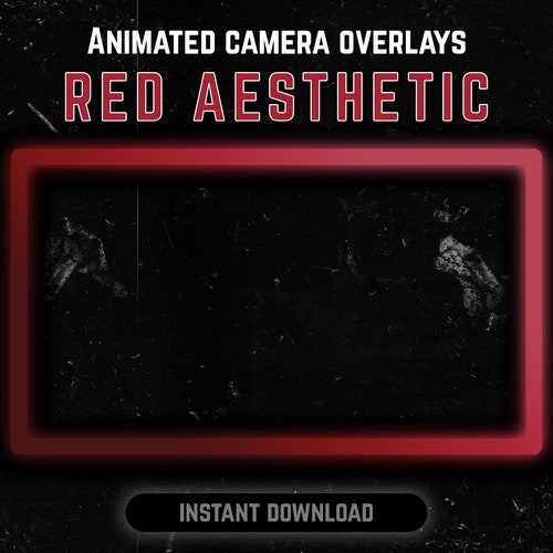 Twitch Animated Webcam Border Frame BLACK Aesthetic Camera - Etsy
