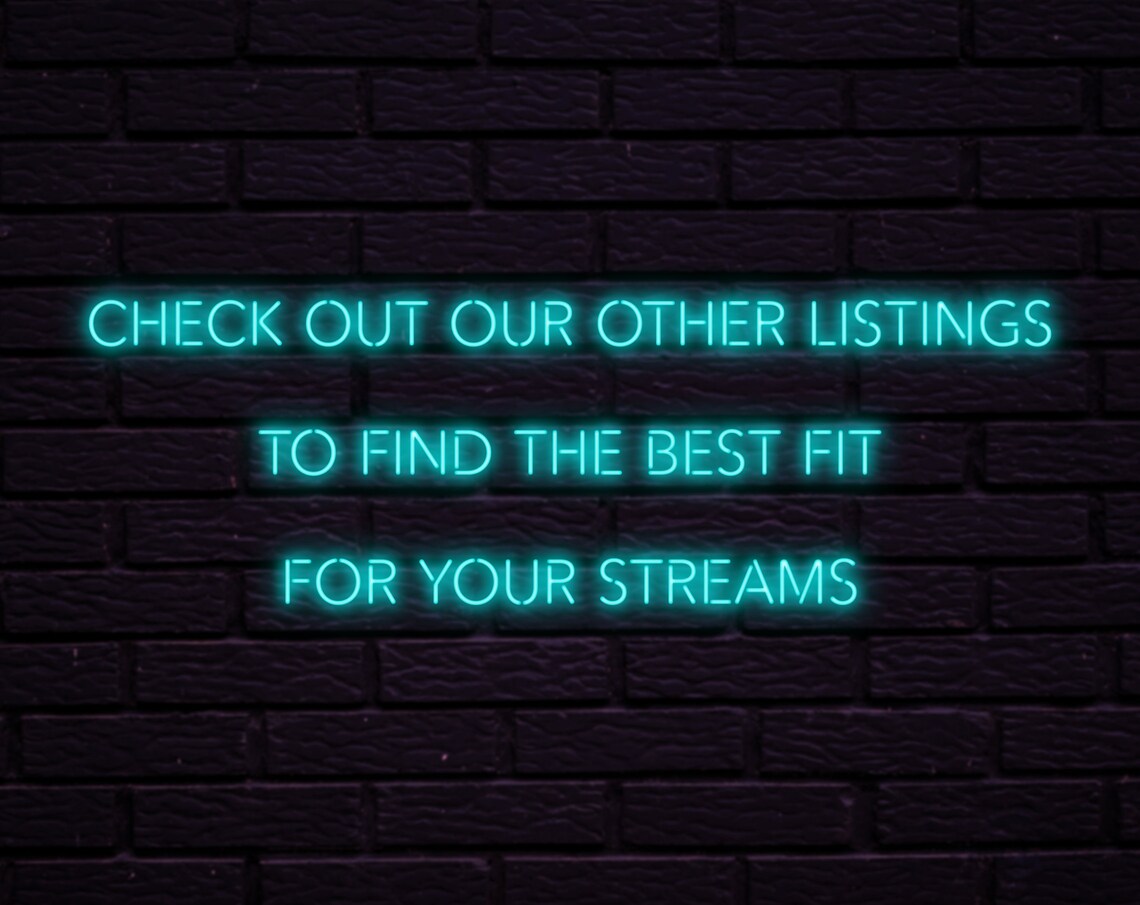 Cyan Neon Twitch Overlay Package Minimal Cyan Color Neon - Etsy