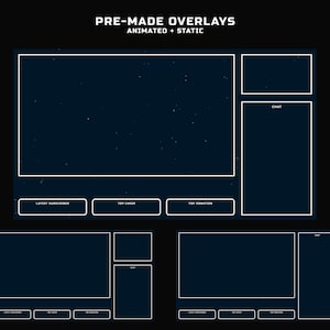 MINIMALISM Twitch Overlay Package - Minimalist Themed Stream Overlay ...