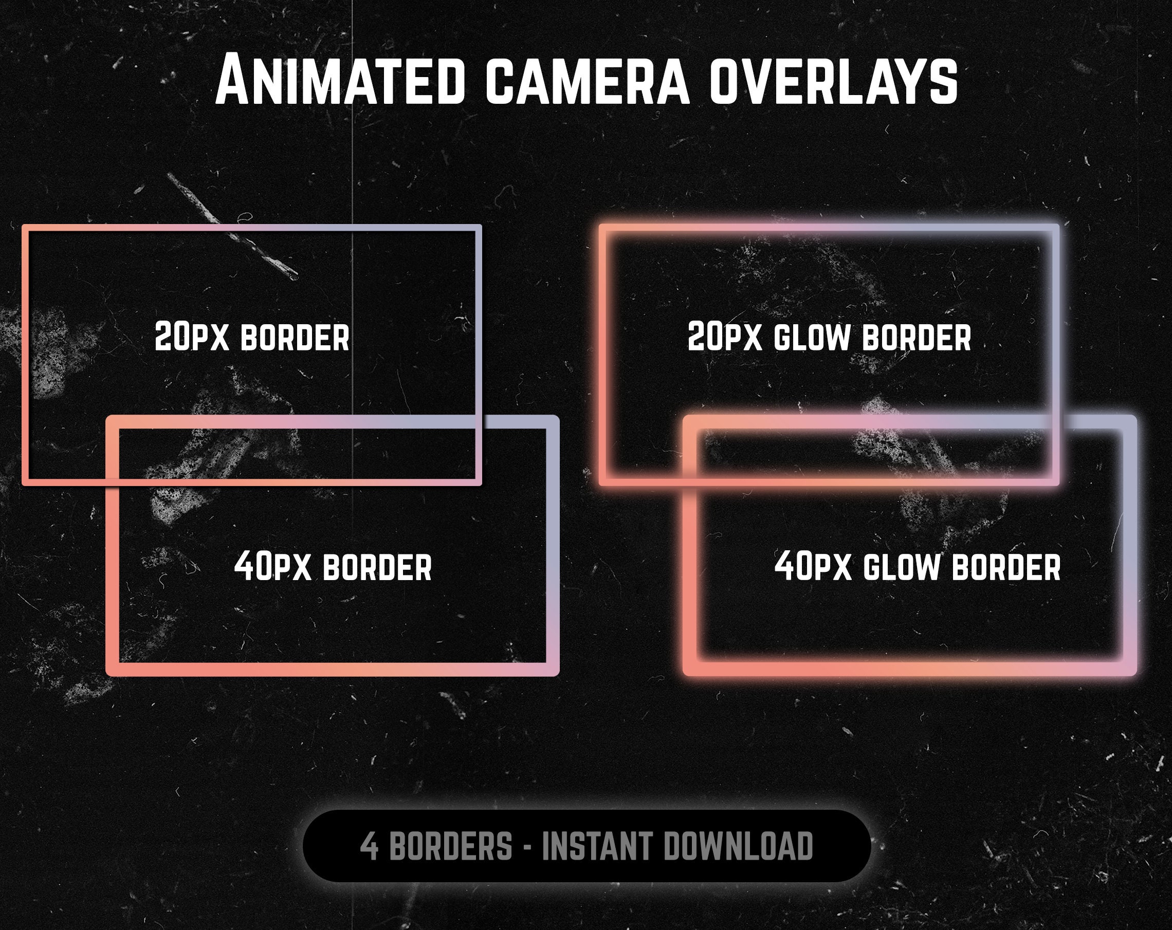 Twitch Animated Webcam Border Frame PASTEL CLOUDS Overlay Pastel ...