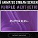 Purple Twitch Overlays - Purple Color Twitch Panels - Starting Soon ...