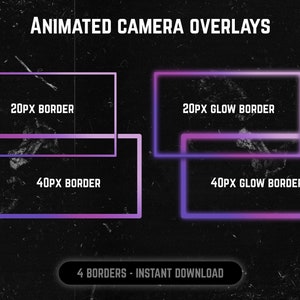 Twitch Animated Webcam Border Frame Lofi Aesthetic Overlay Lofi ...
