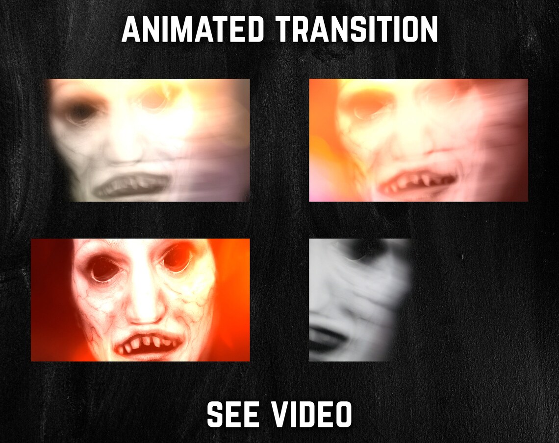 Zombie Lady Horror Stinger Transition: Halloween Twitch Overlay (SFX ...