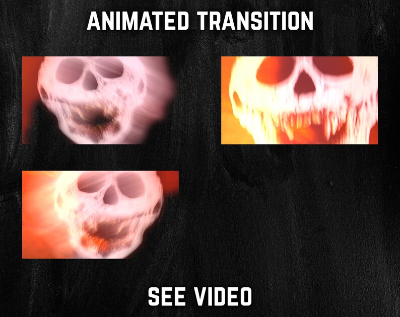 Screaming Skull Horror Stinger Transition - Halloween Twitch Transition ...