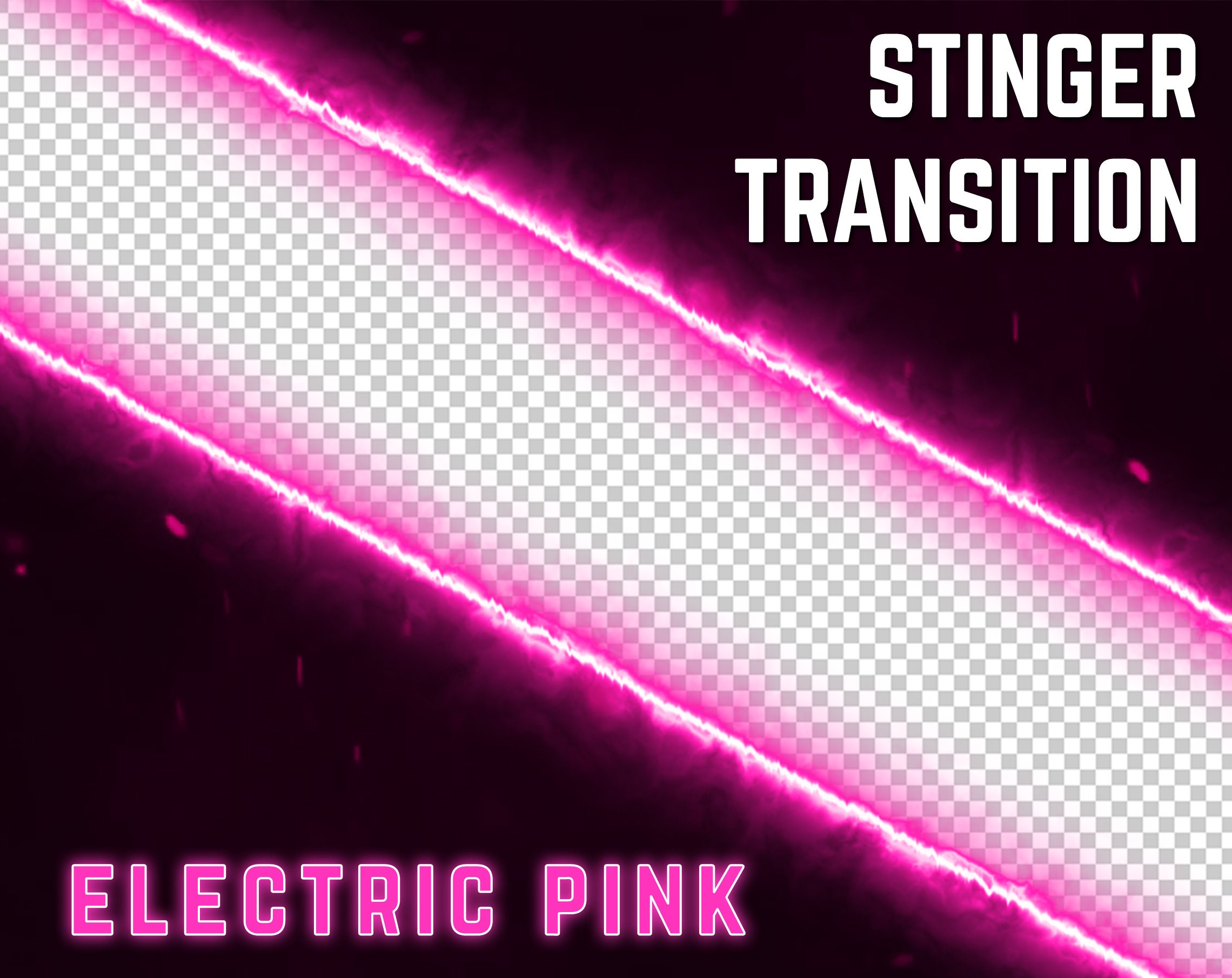 PINK Stinger Transition - Pink OBS Transition With Electric Effect ...