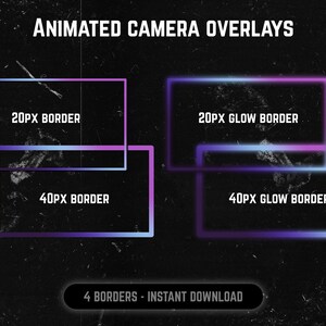 Twitch Animated Webcam Border Frame Cyberpunk Stream Overlay - Etsy
