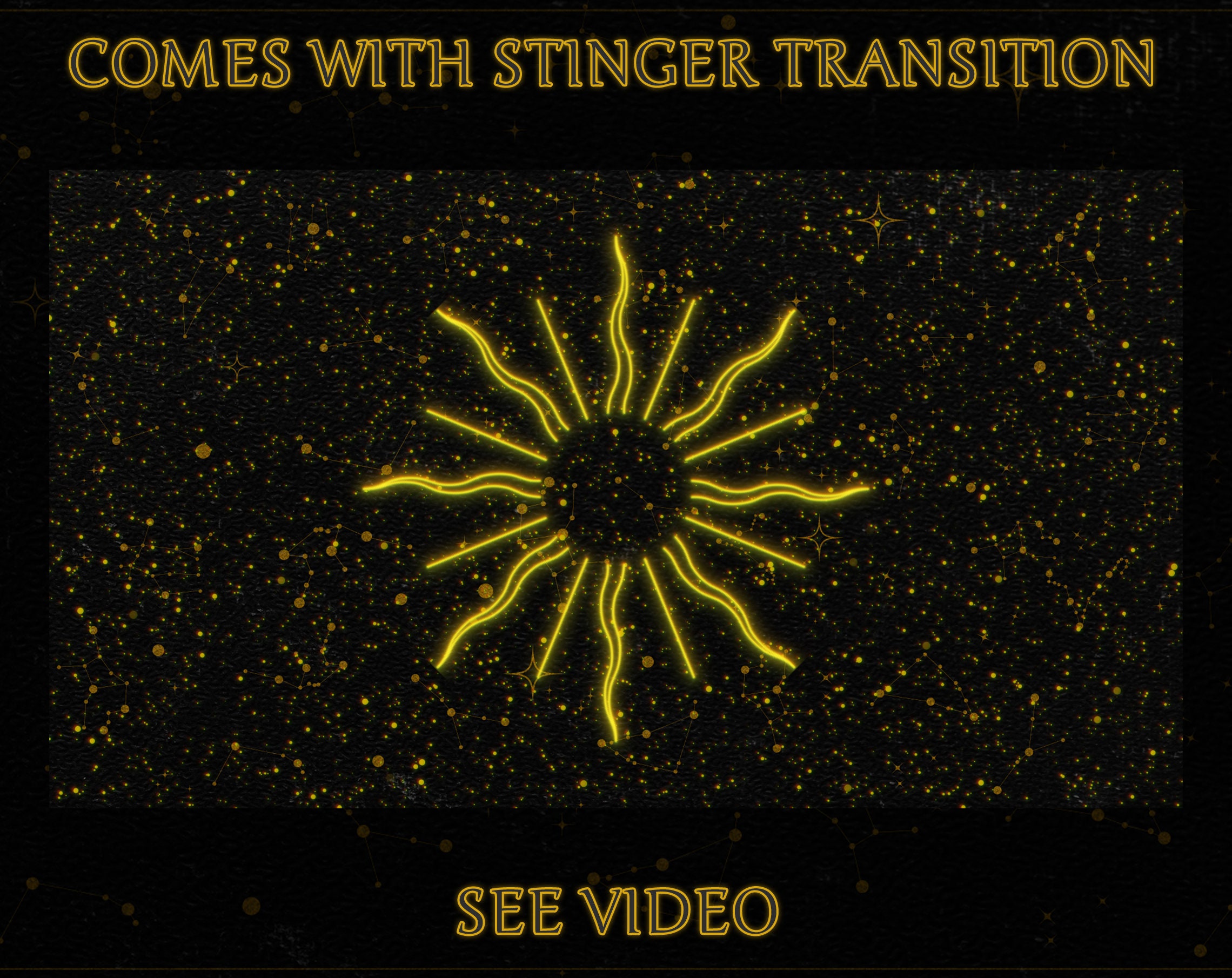 Celestial Stars Twitch Package customizable Twitch Overlays Twitch ...