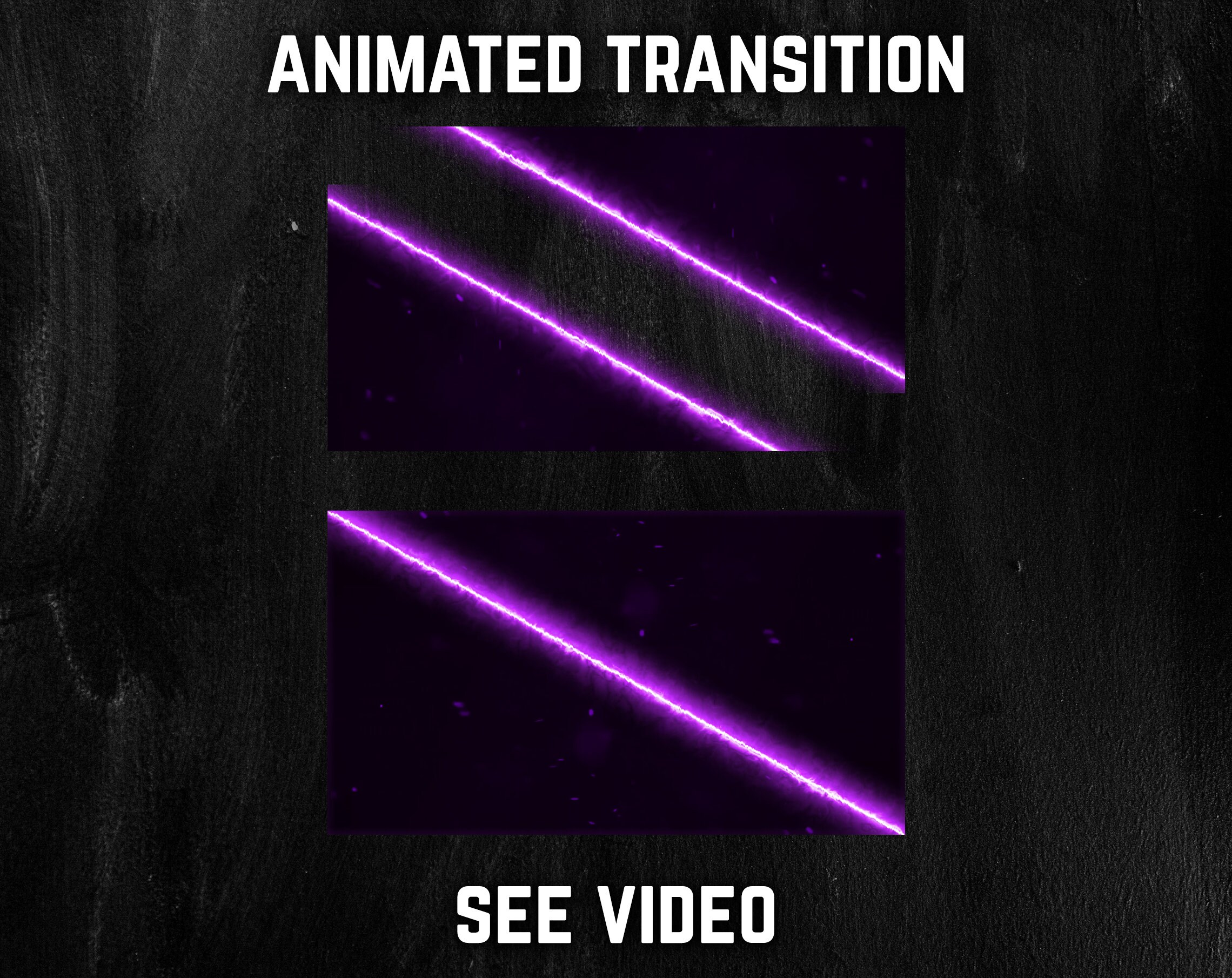 DEEP PURPLE Stinger Transition Purple OBS Transition With Electric ...