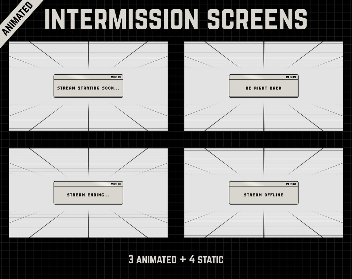 Animated Intermission Screens for Twitch Streaming - Bright Retro ...
