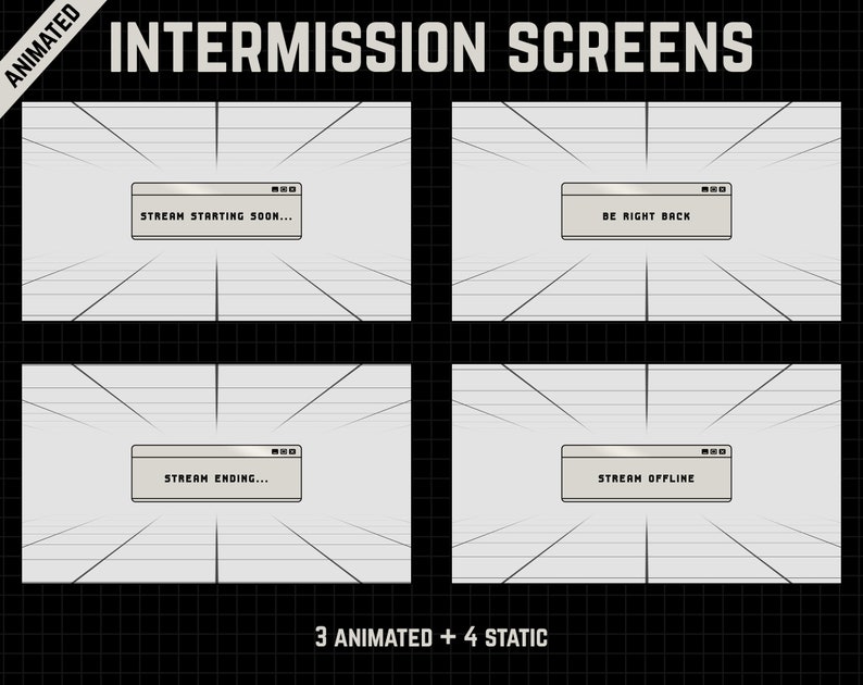 Animated Intermission Screens for Twitch Streaming - Bright Retro ...