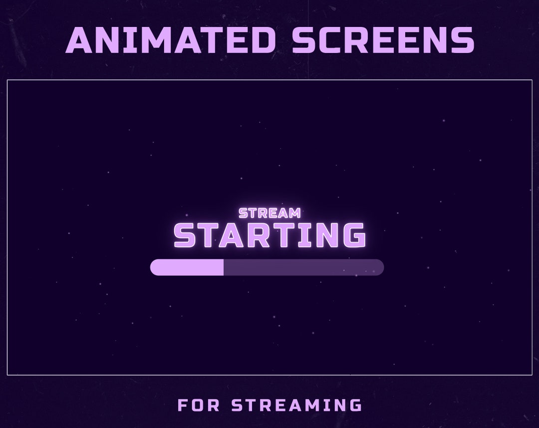 Purple Lofi Twitch Screens - Starting Soon - Be Right Back - Stream ...