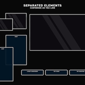 MINIMALISM Twitch Overlay Package - Minimalist Themed Stream Overlay ...