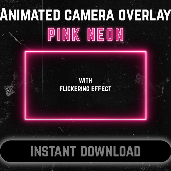 Pink Animated Webcam Overlay - Etsy
