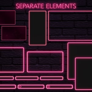 Pink Neon -twitch Overlay Package - Etsy