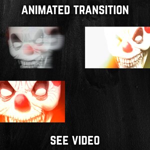 Evil Clown Horror Stinger Transition: Halloween Twitch Overlay (SFX ...