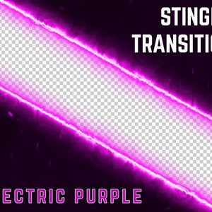 PURPLE Stinger Transition - Purple OBS Transition With Electric Effect ...
