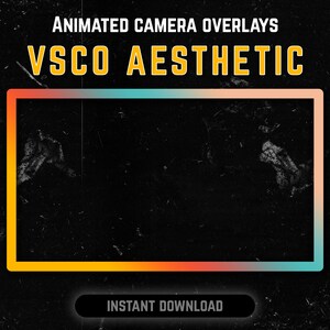 Twitch Animated Webcam Border Frame - VSCO COLORS Aesthetic Camera ...