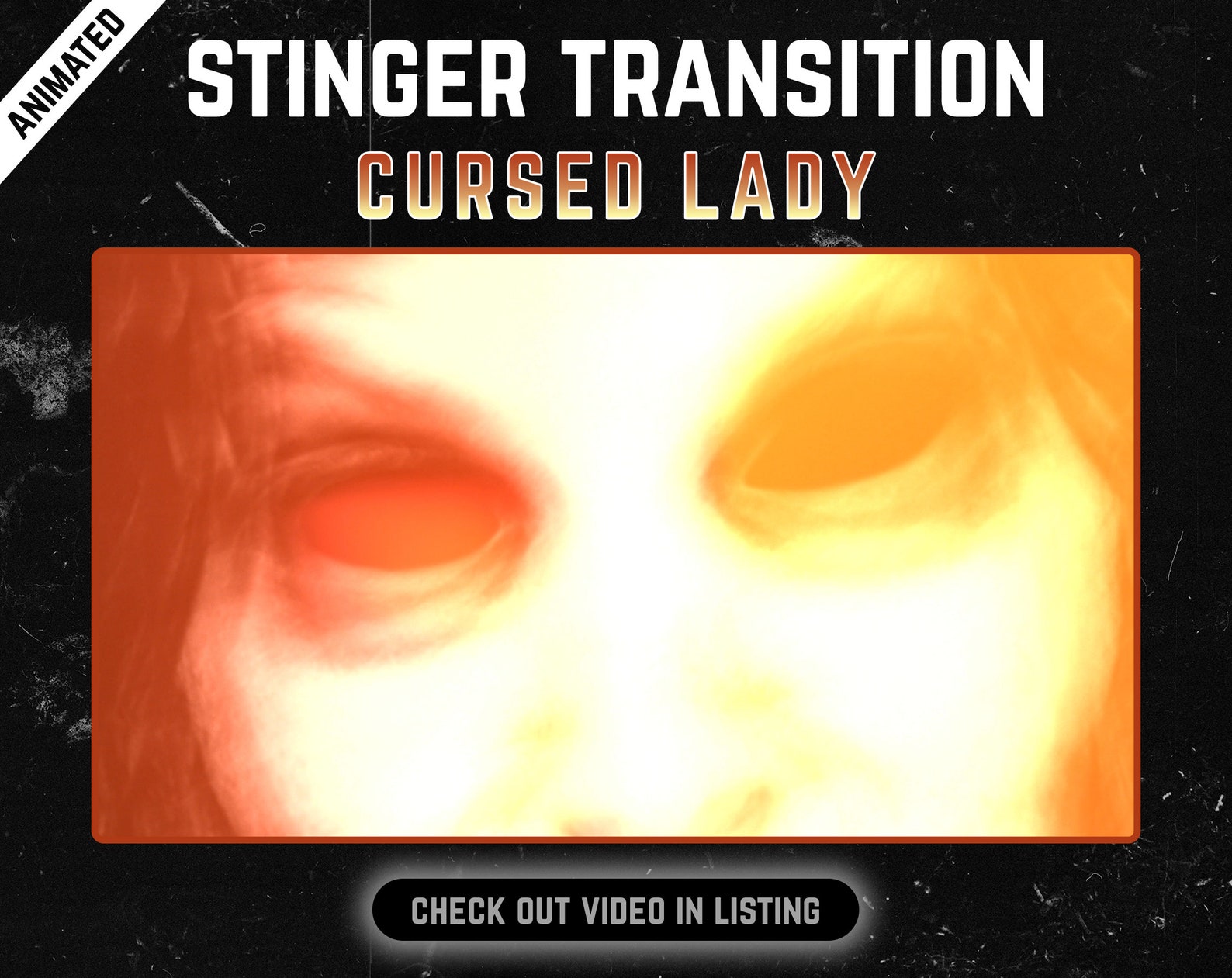 Cursed Lady Horror Stinger Transition - Halloween Twitch Overlay (WEBM ...